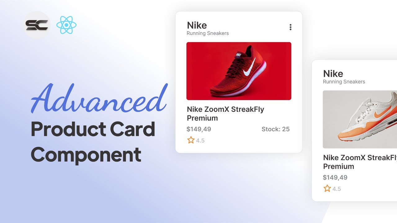 Create Product Card Ui Component React Js Tutorial Youtube