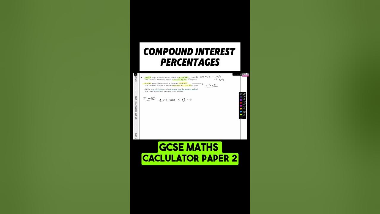 Compound Interest Percentages GCSE Maths - YouTube