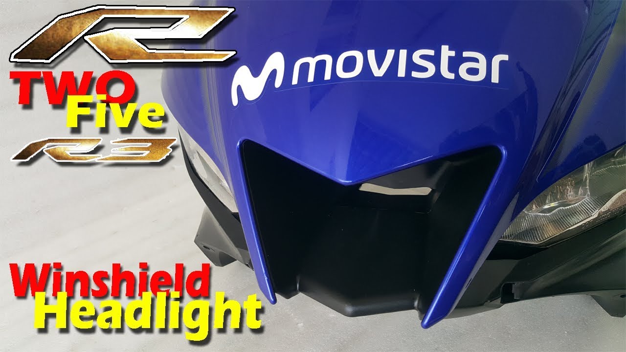 CONVERT YZF-R25/R3 OLD TO YZF-R25/R3 2019 #01 WINSHIELD + HEADLIGHT ...