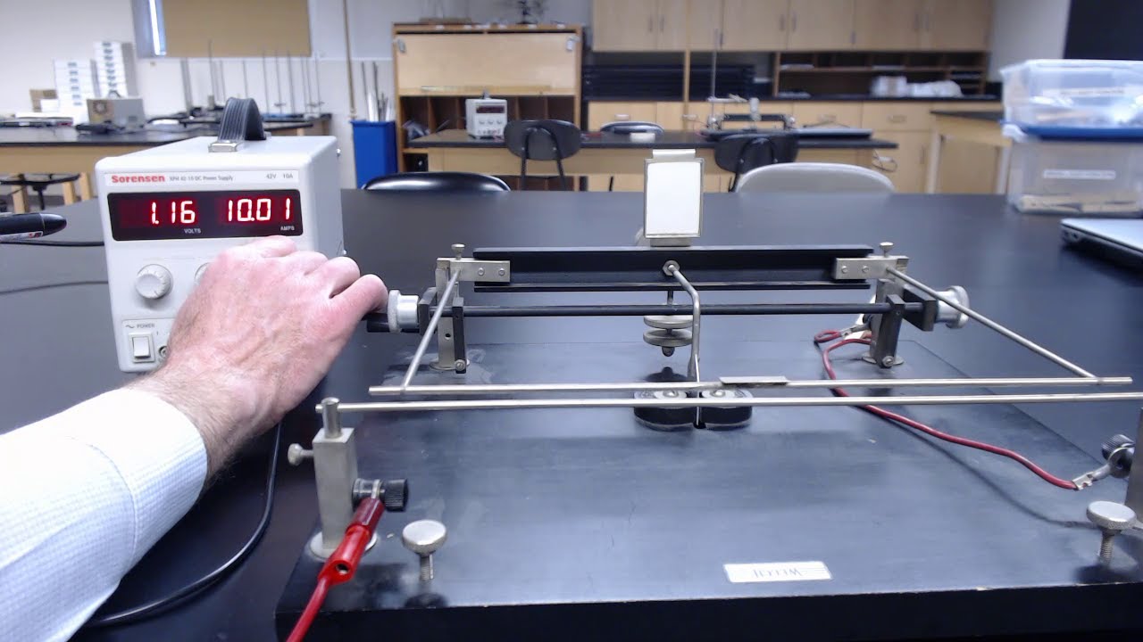 Force Between Current Carrying Wires Experiment - YouTube