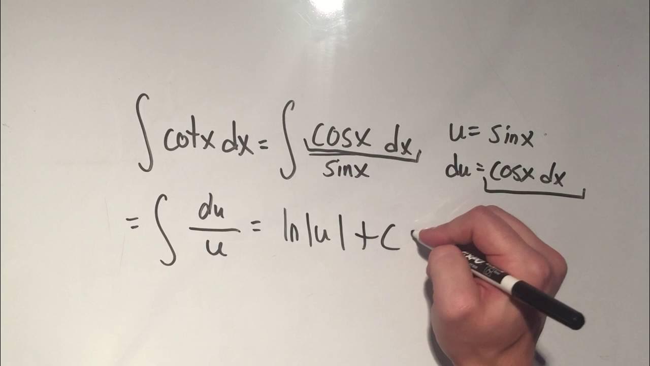 Integral Of Cotangent - YouTube