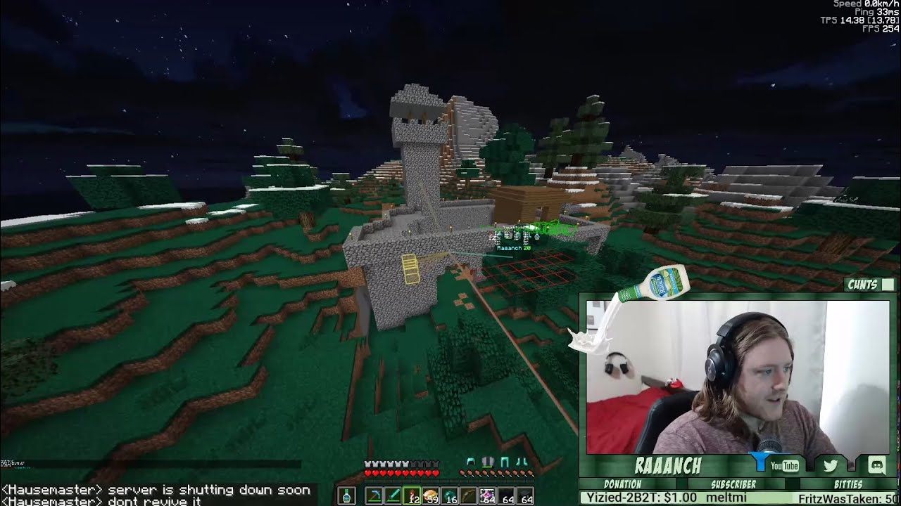 2b2t - Cobblestone Castle, Griefed Bases and Dupe Stash Hunting 57 ...