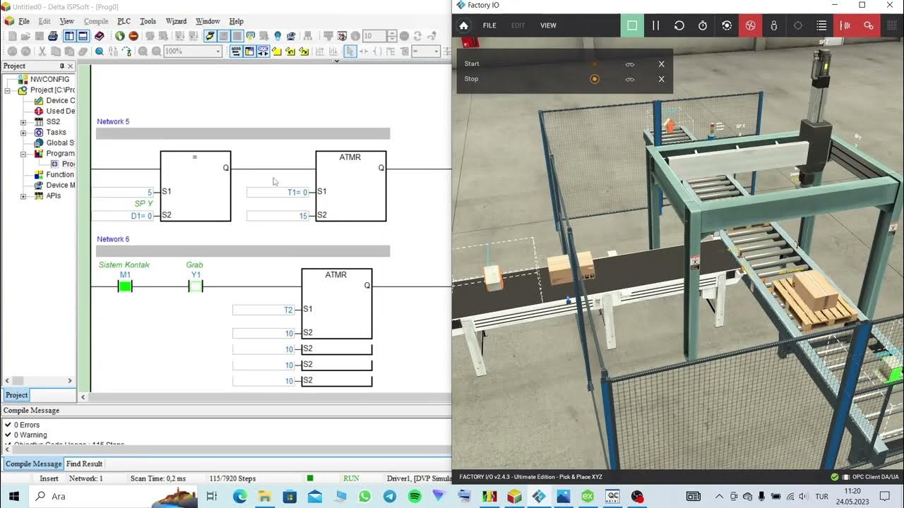Delta PLC & Factory I/O - YouTube