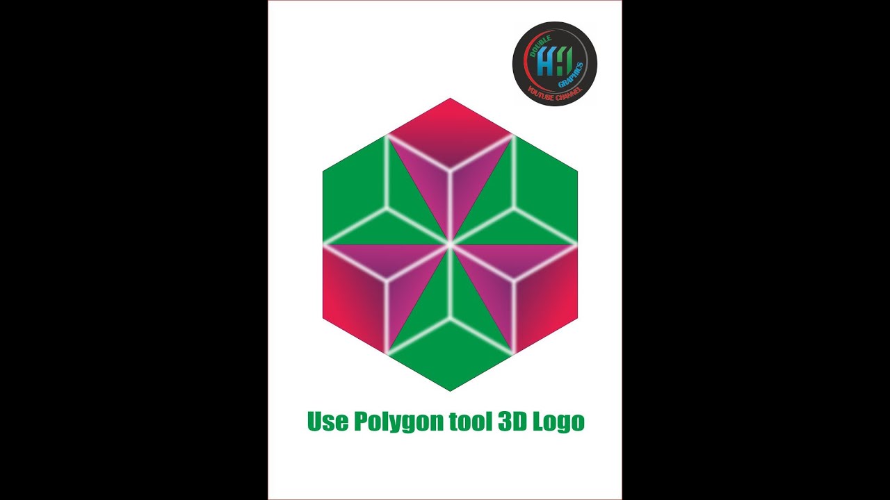 USE POLYGON TOOL 3D LOGO IN CorelDRAW X7 Beginner Tutorial / TIPS ...