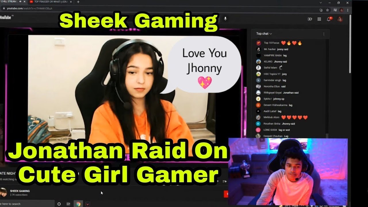 Jonathan Raid On Girl Gamer ️Craziest Reaction 😂😉SAMSUNG,A3,A5,A6,J2,J5 ...