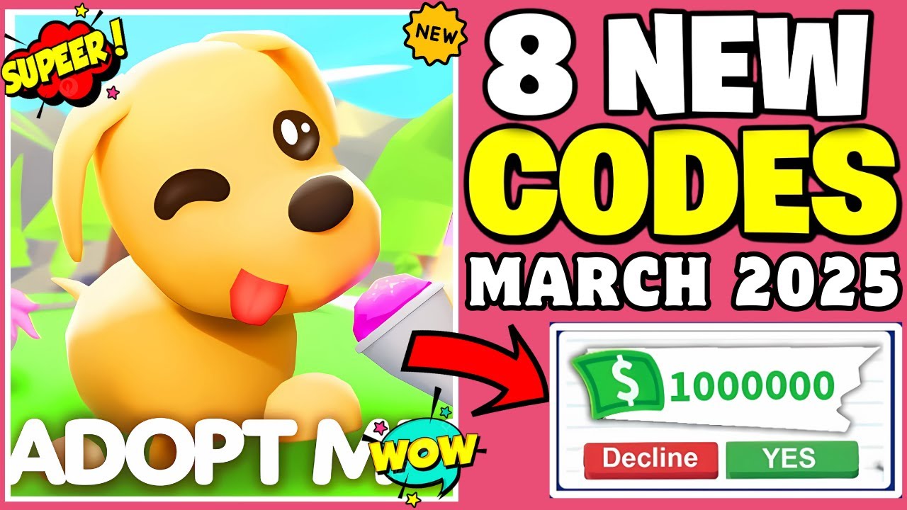 ☑️ACTIVE CODES☑️⚡MARCH⚡ALL WORKING CODES FOR ADOPT ME IN MARCH 2025 ...