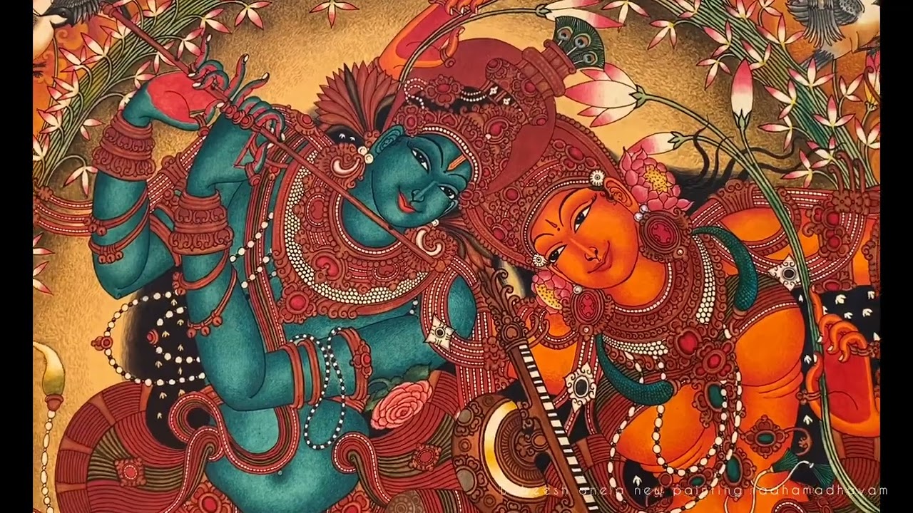 BABEESH ANELA KERALA TRADITIONAL MURAL ARTIST - YouTube