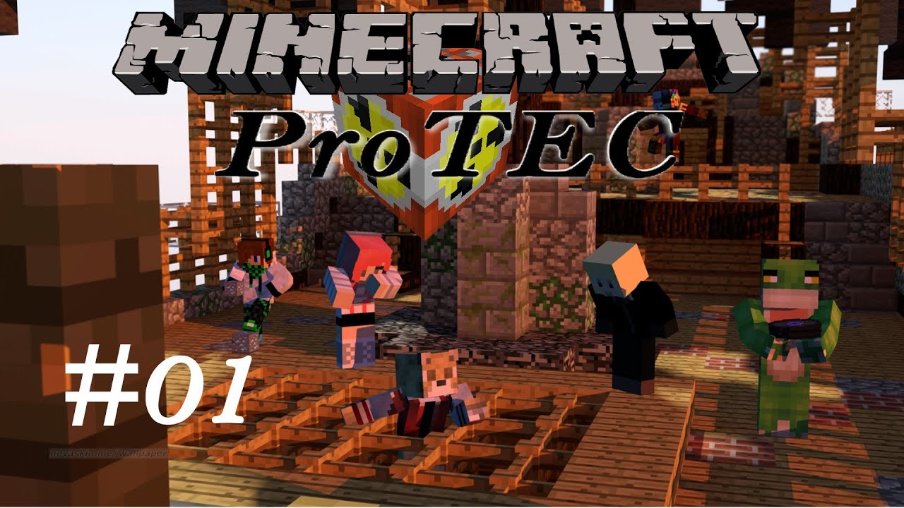 Minecraft ProTEC #01 | Baumeisterin! | S4ber | HD |[FTB Lite] - YouTube