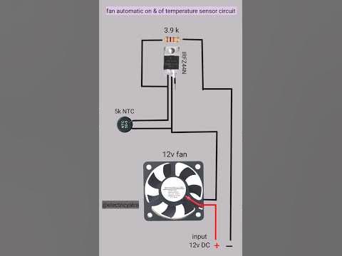 how to install fan automatic on off temperature sensor || fan automatic on off project#shorts ...