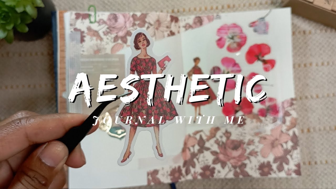 Aesthetic journaling with red and pink vintage flower's theme 🌺🌹 ...