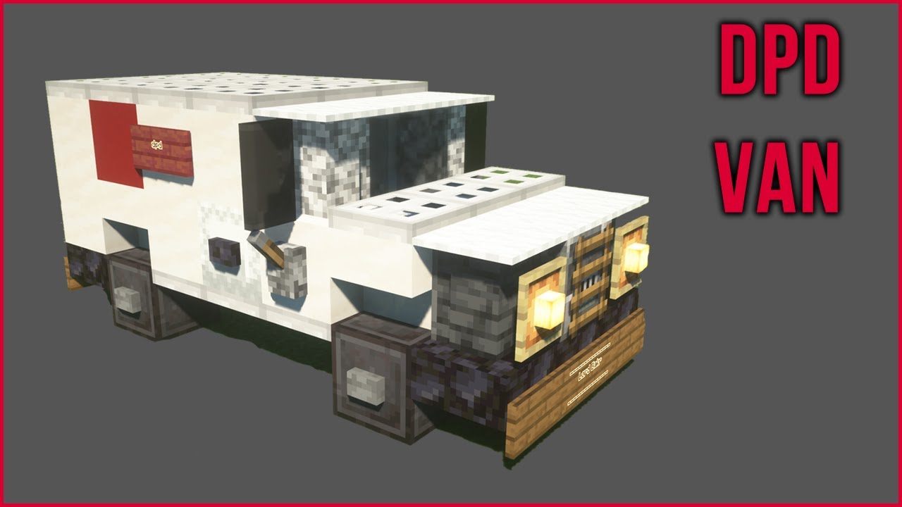 Minecraft Tutorial: How to Make a Van (DPD) - YouTube