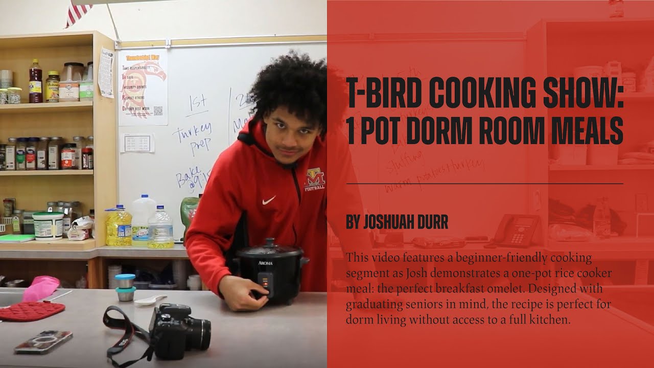 T-Bird Cooking Show: 1 Pot Dorm Room Meals - The Tower Newspaper - YouTube