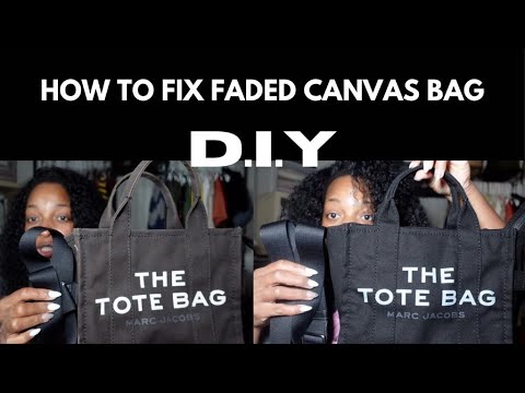 How To Restore Faded Black Canvas Bag