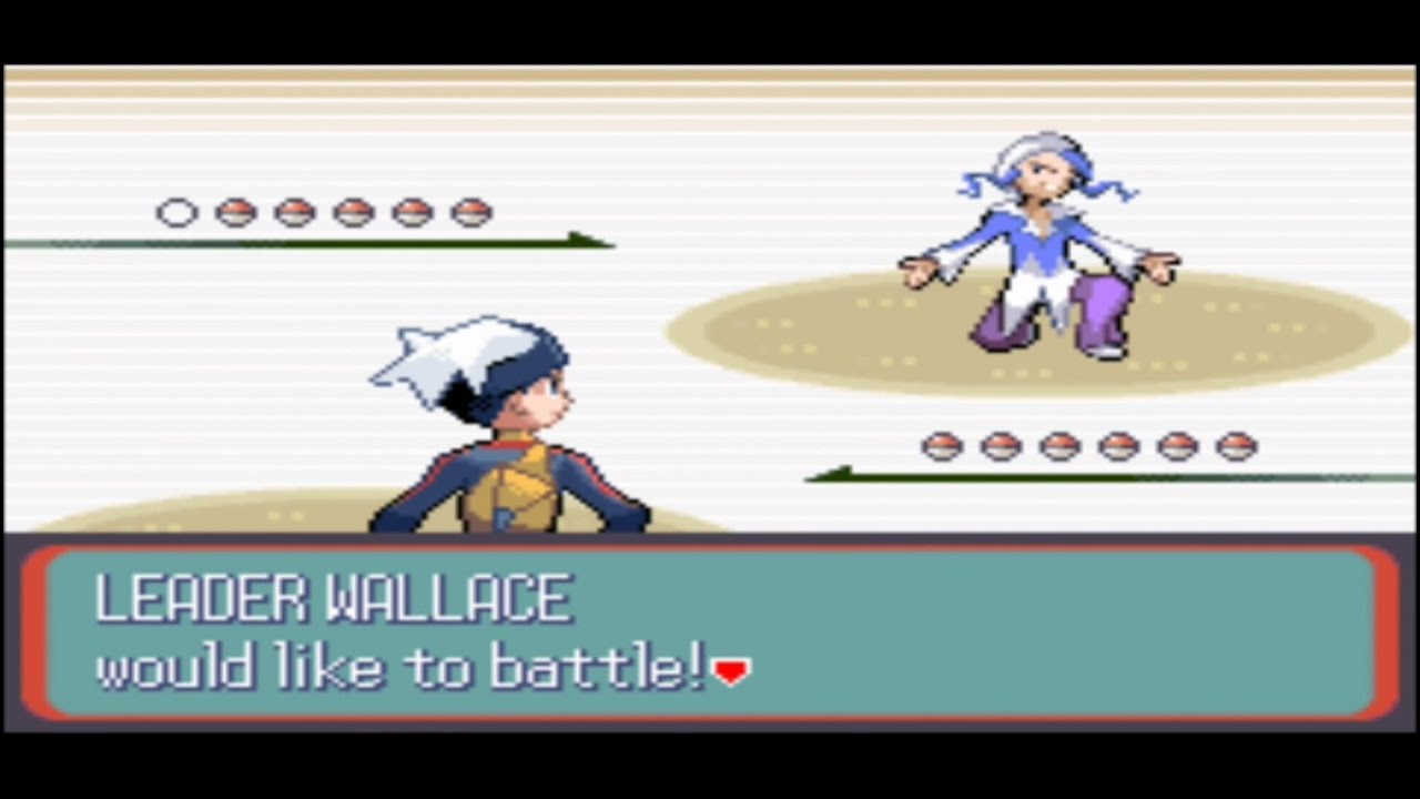 Pokemon Sapphire - Sootopolis Gym Leader Battle: Wallace - YouTube