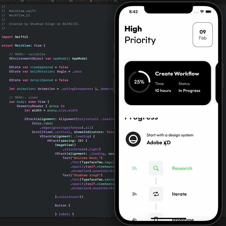 Task/Workflow app created using the #SwiftUI framework - YouTube