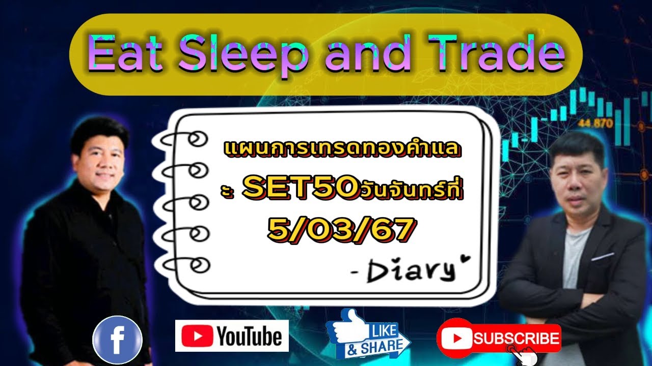 แผนการเทรดทองคำและ SET50วันจันทร์ที่5/03/67 - YouTube