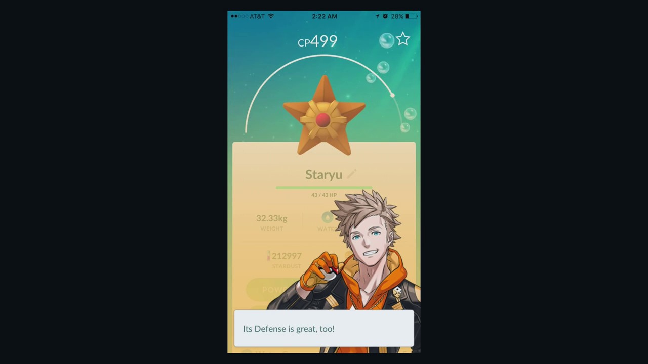 Staryu Evolution to Starmie - HD1080p - Iphone 7 - YouTube
