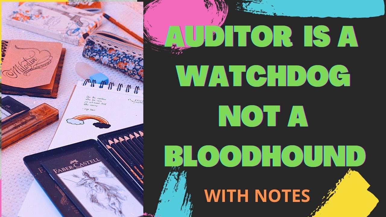 Auditor is a watchdog not a bloodhound in Hindi - YouTube
