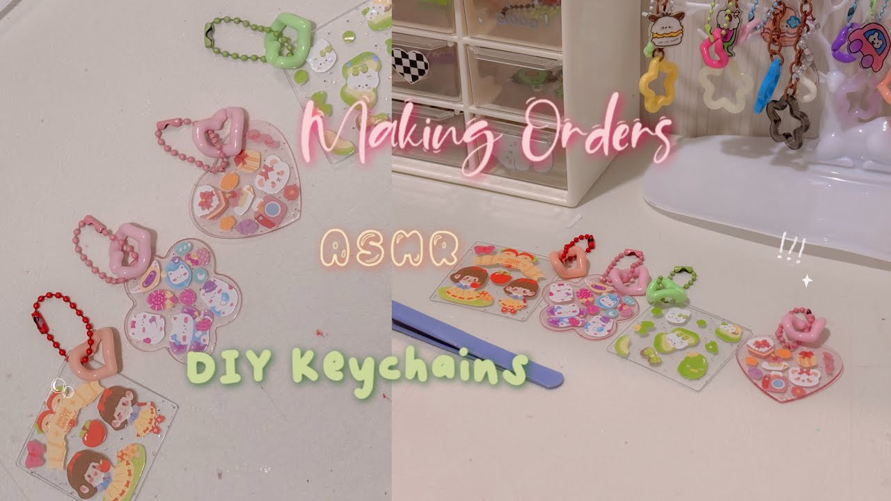 ASMR Making Cute Keychains For Small Business | Satisfying ASMR Videos ...