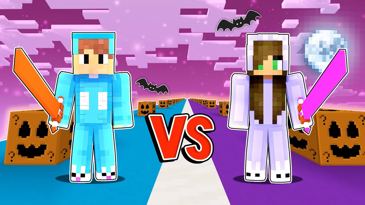 Desafío De Lucky Blocks Halloween Minecraft Youtube