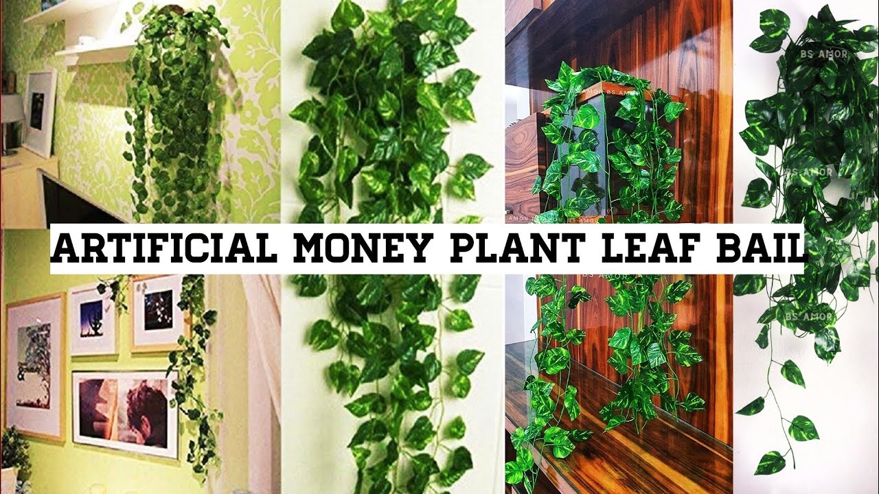 Artificial Money Plant Leaf Bail Home Decorate#phool #plant #pot # ...