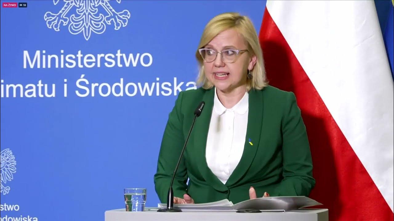 Konferencja prasowa ministra klimatu i środowiska - YouTube