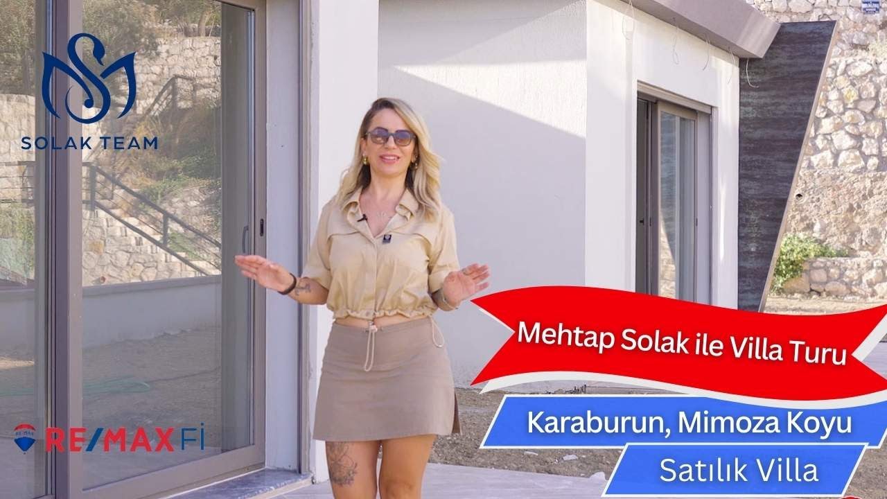 Mehtap Solak ile Villa Turu: Karaburun Mimoza Koyu Kalbindeki Villamız Satışta "Liz Mimoza ...
