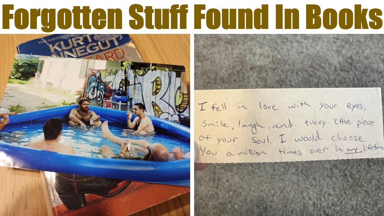 Forgotten Stuff People Found Inside Their Old Books - YouTube