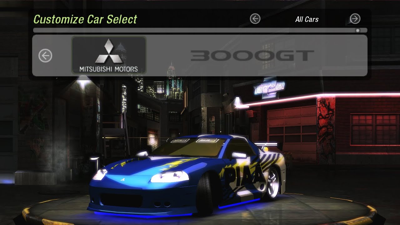 Need for Speed: Underground 2. Mitsubishi 3000GT customization and race ...