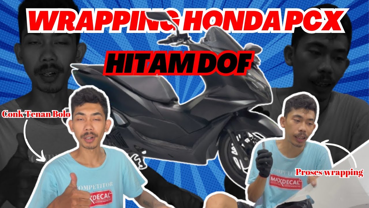 WARNA SEREM ??? WRAPPING STICKER HONDA PCX 160 YANG AKAN DI EKSEKUSI ...