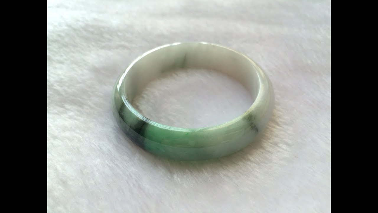 Imperial Green Jadeite Jade bangle 52mm - YouTube