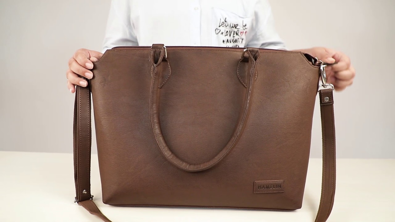 Hamelin Essentials - Tote Bag for Women (Chocolate Brown) - YouTube