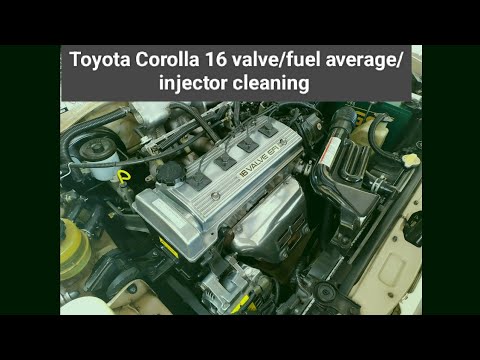 Toyota Corolla 16 valve injector cleaning | fuel average | injector ...