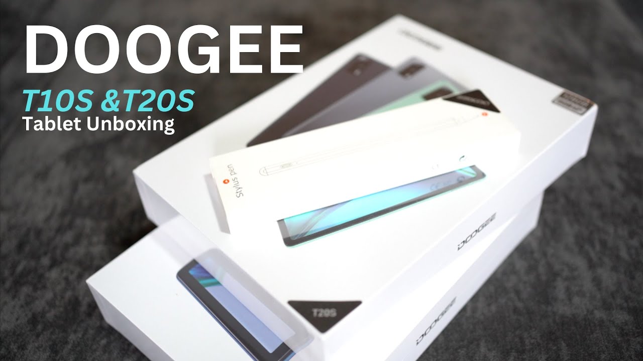 DOOGEE T10S & T20S Tablet Unboxings + Stylus Pen - YouTube
