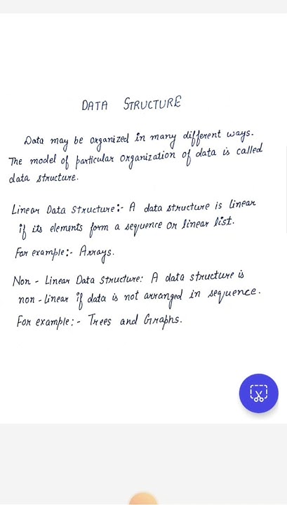 Data Structure Definition #shorts #datastructures - YouTube