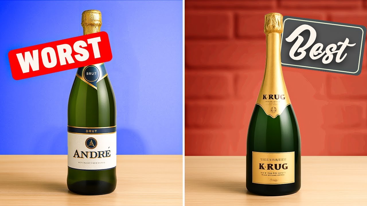 15 Popular Champagne Brands Ranked Worst to Best - YouTube