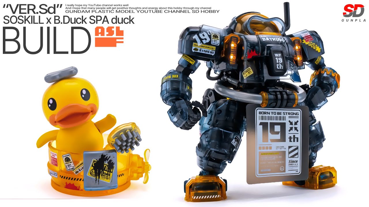 한국선행리뷰 - SOSKILL(소스킬) x B.Duck SPA duck 스파덕 메카 디럭스 프라모델 클리어 빠른조립 리뷰 ASMR BUILD - ASL스토어 협찬 & 코믹스 ...