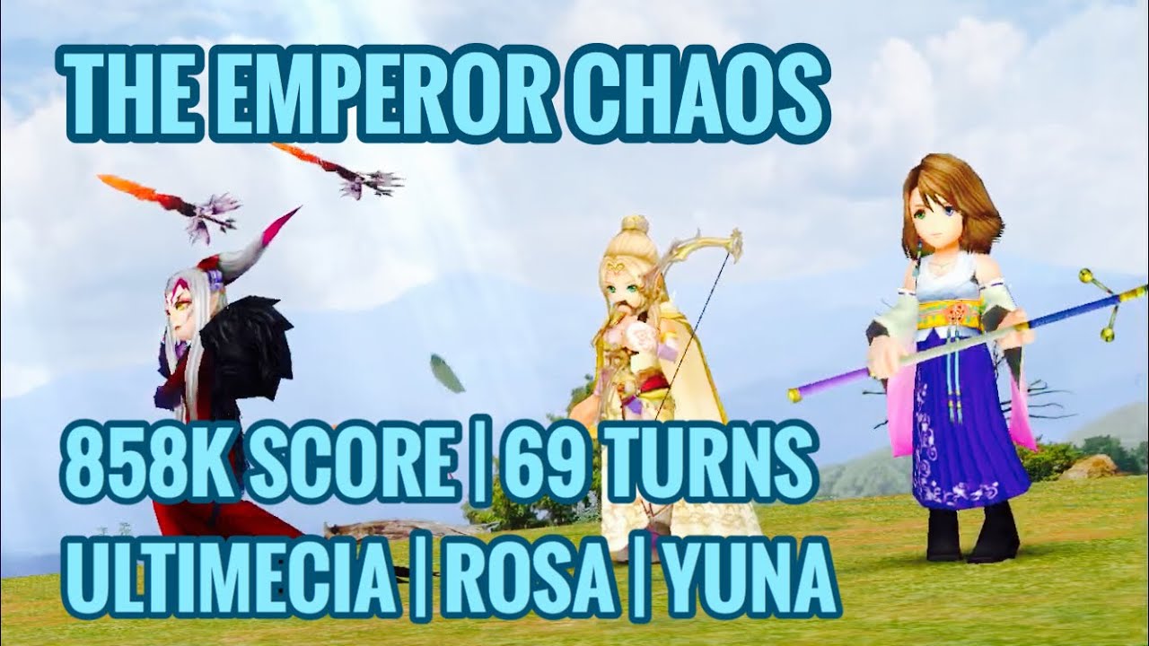 DFFOO GL: The Emperor CHAOS (Ultimecia, Rosa, Yuna) - YouTube