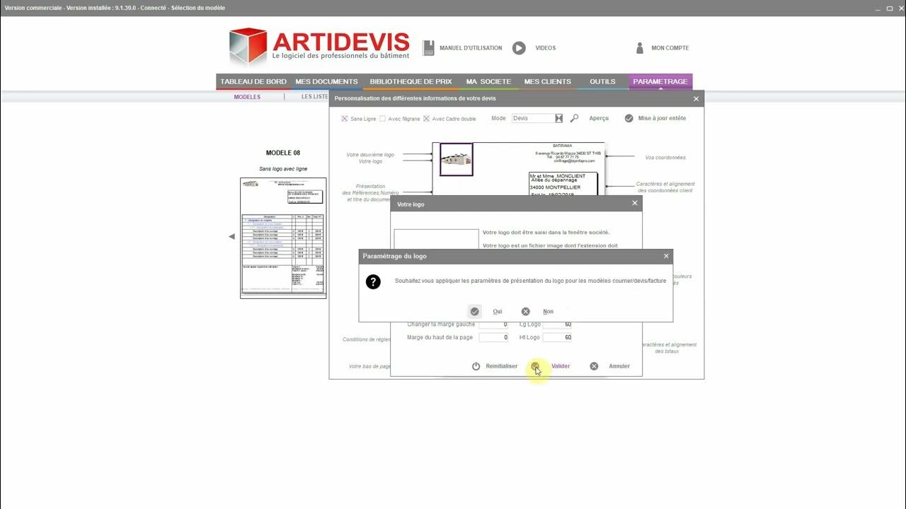 Comment personnaliser la présentation d'un devis dans Artidevis V9 ...