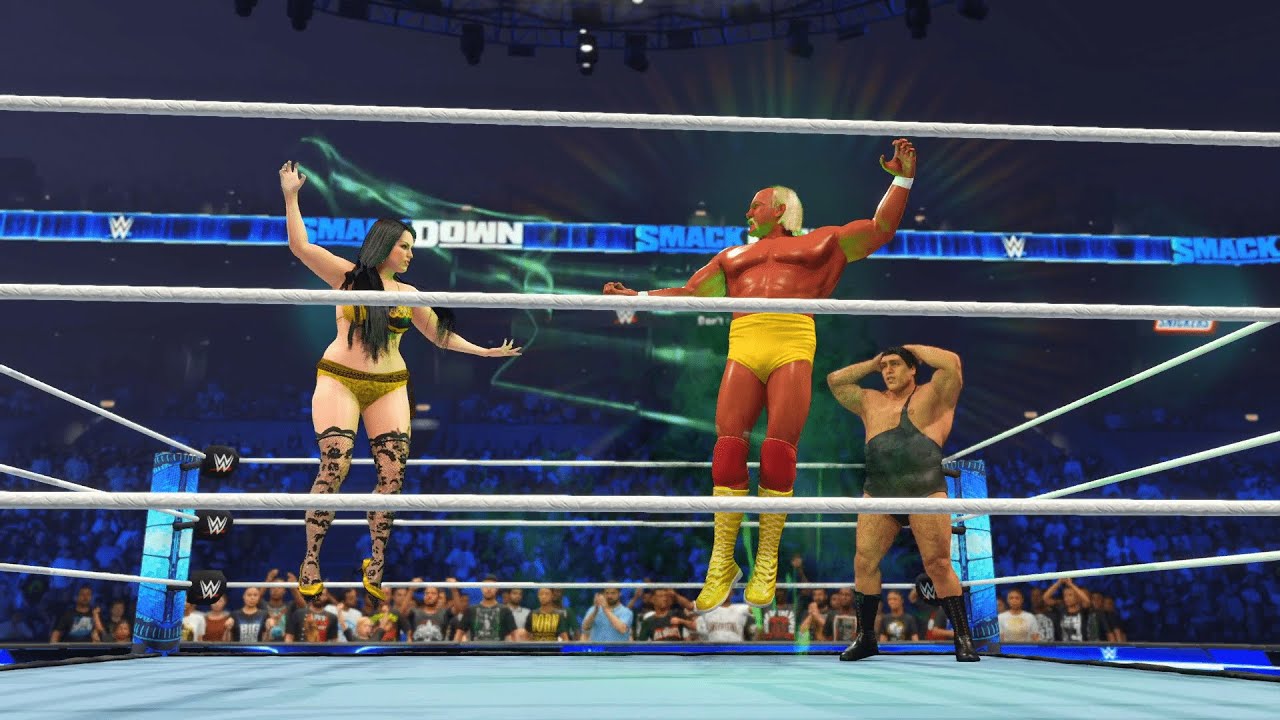 Hulk Hogan Beating And Misbehaves With Mandy Rose In WWE2K25 - YouTube