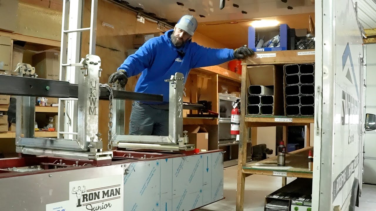 How to load a gutter machine into your vehicle - YouTube