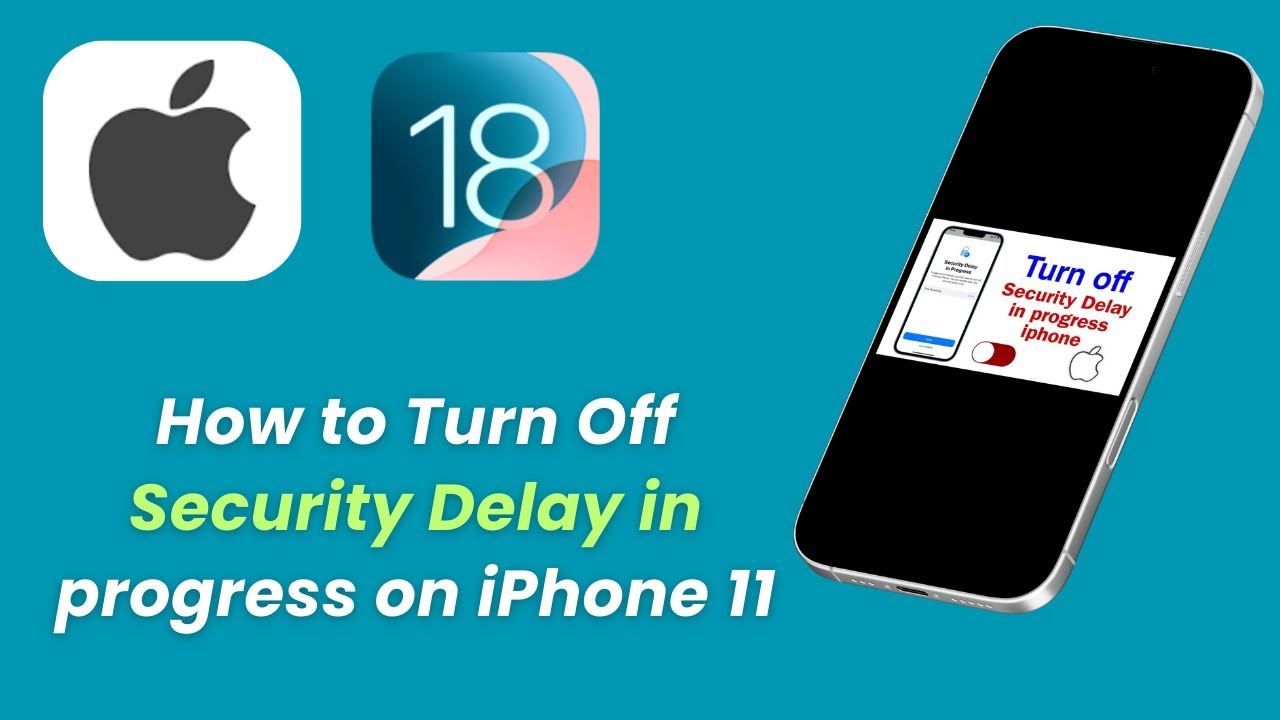 How to Turn Off Security Delay in progress on iPhone 11 - YouTube