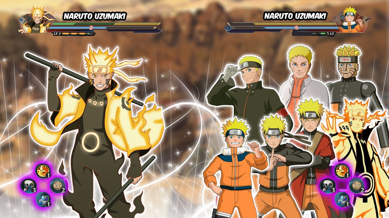 NARUTO SIX PATHS OVERPOWER VS SEMUA FORM NARUTO | Naruto Storm 4 MOD ...