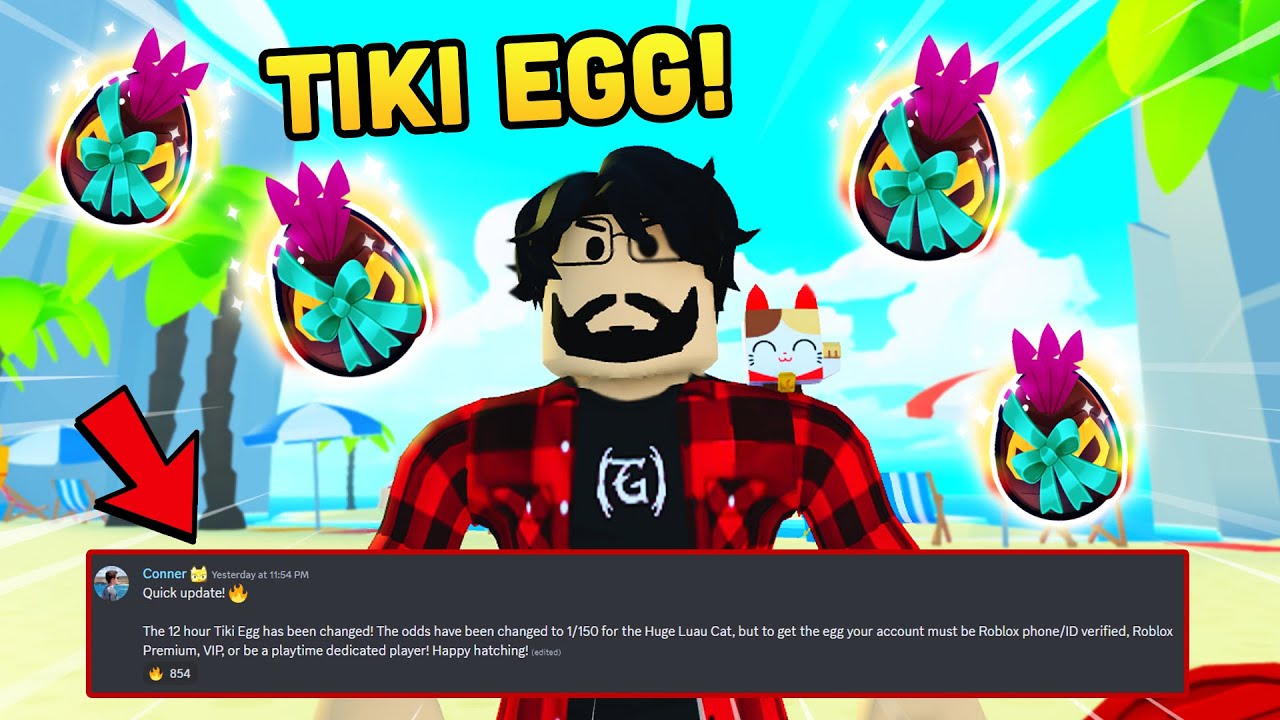 Thay Đổi Cực Mạnh Về Cách Nhận FREE TIKI EGG Trong Pet Simulator X ...