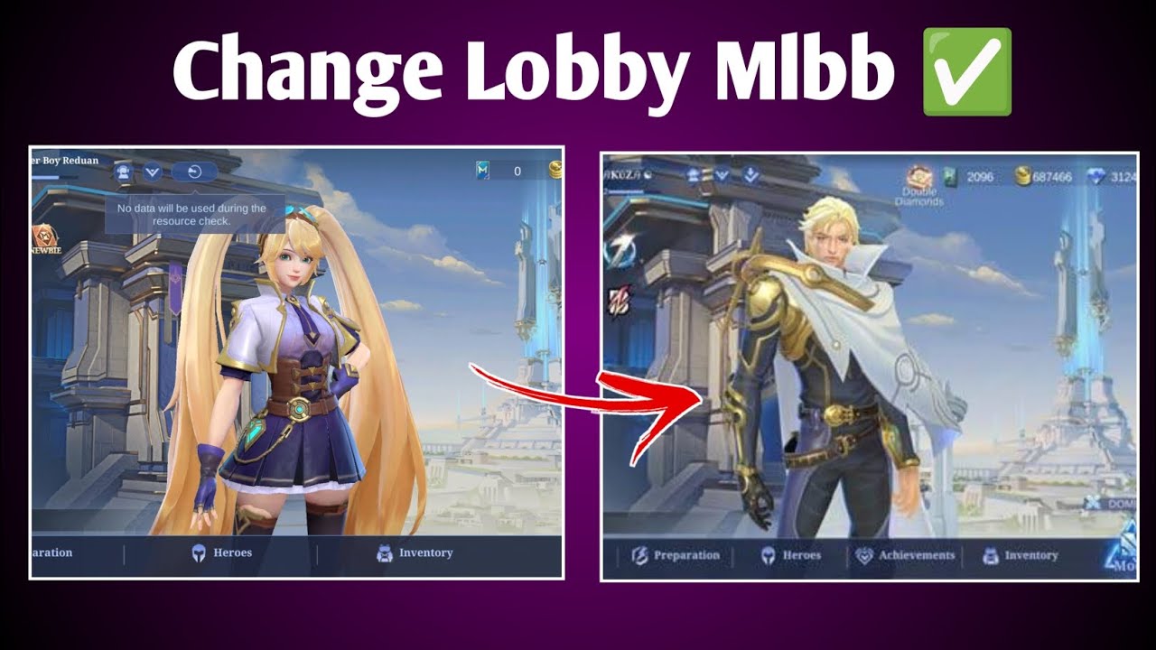 How to change lobby Character in Mobile Legends - (Update) | Change ...