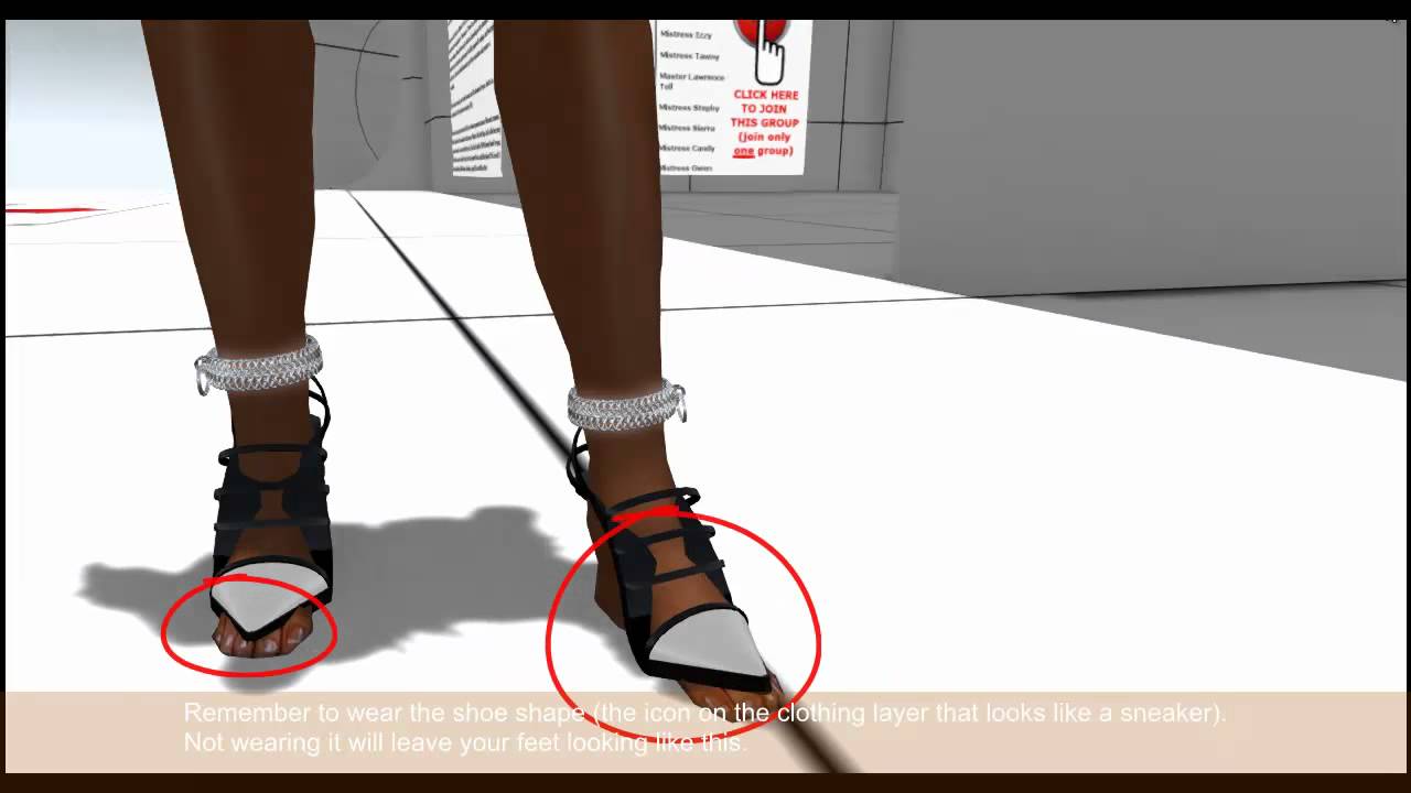 How to Wear Second Life Shoes.mp4 - YouTube