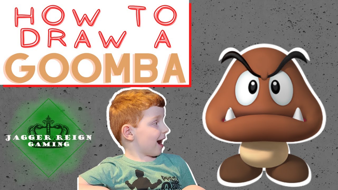 How To Draw Goomba | Art For Kids - YouTube