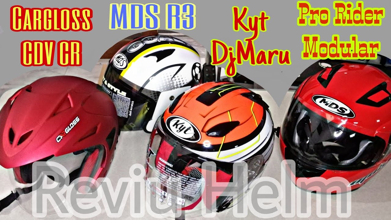 Review Helm MDS Pro Rider Modular, MDS R3, Cargloss CDV CR, KYT DjMaru ...