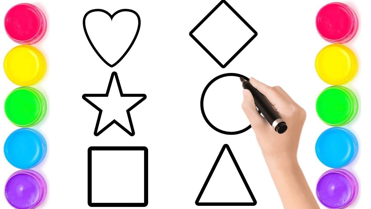 learn shapes for kids, 2d shapes, learn colors for kids, educational ...