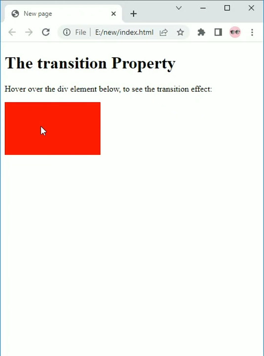 Css Transition Properties Html Html5 Webdeveloper Shorts 8268